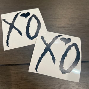 THREE! XO Decal, Weeknd Decal, Xo Car Decal - Etsy