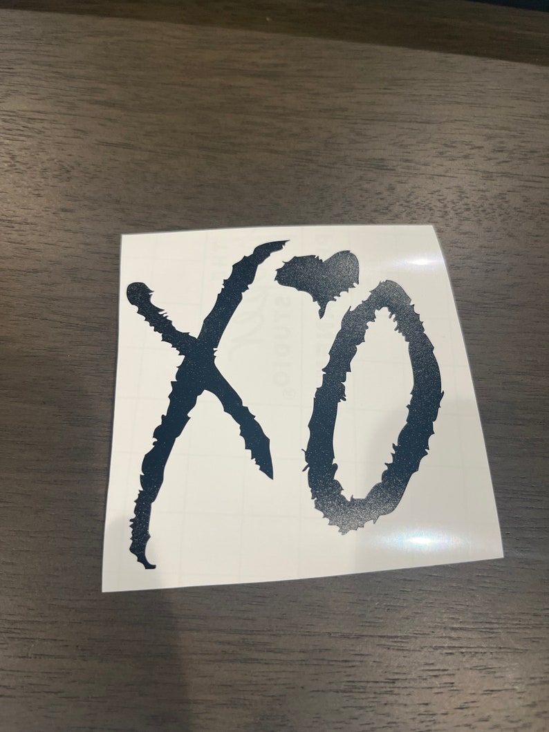 THREE! XO Decal, Weeknd Decal, Xo Car Decal - Etsy