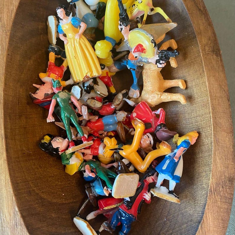 Disneykins Were Miniature, Hand-painted Plastic Figures Produced by the ...