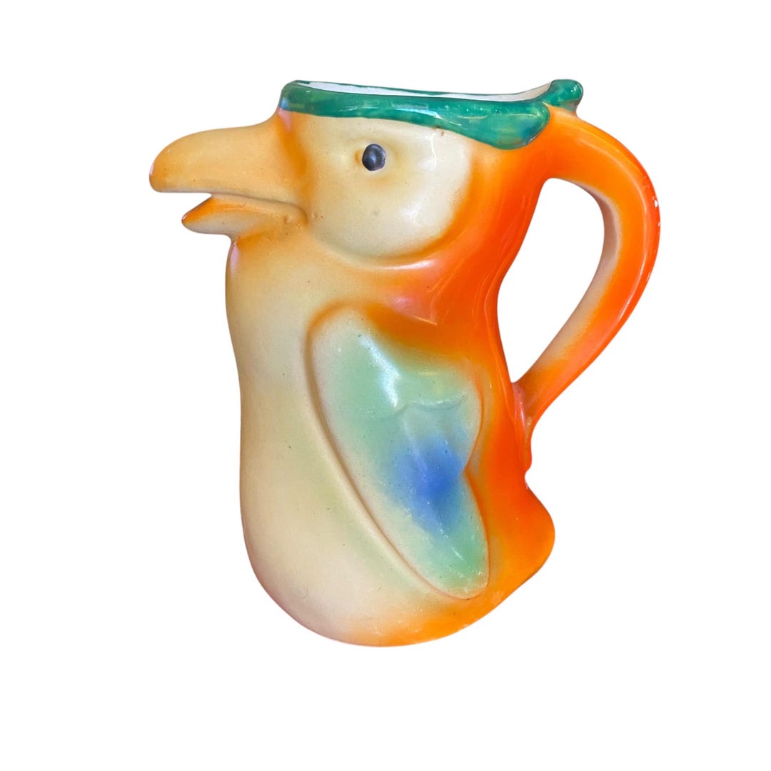Czechoslovakian Porcelain Cream Pitcher Toucan Novelty - Etsy