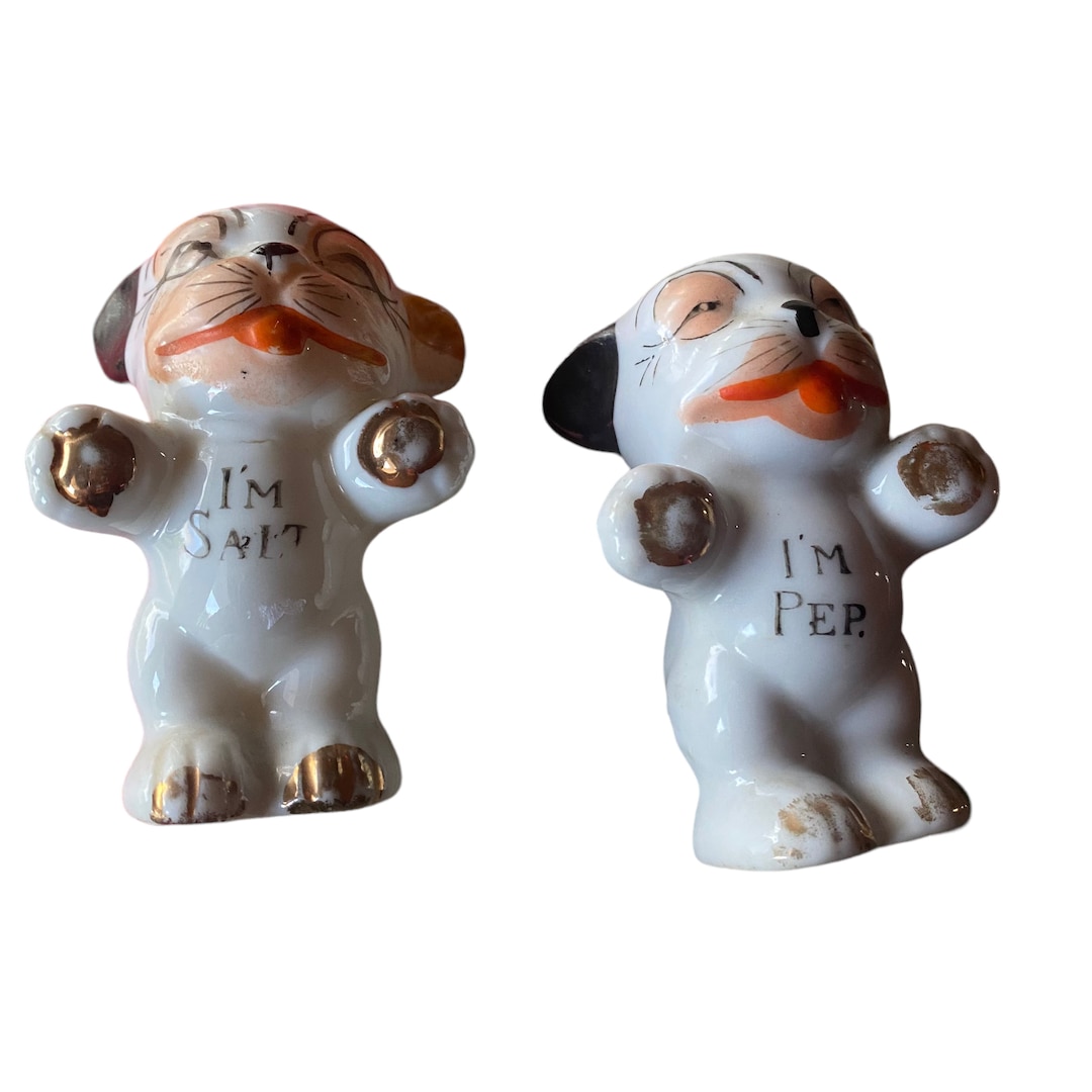 Vintage Bonzo Salt and Pepper Shakers, Bonzo the Dog Collectible Salt ...