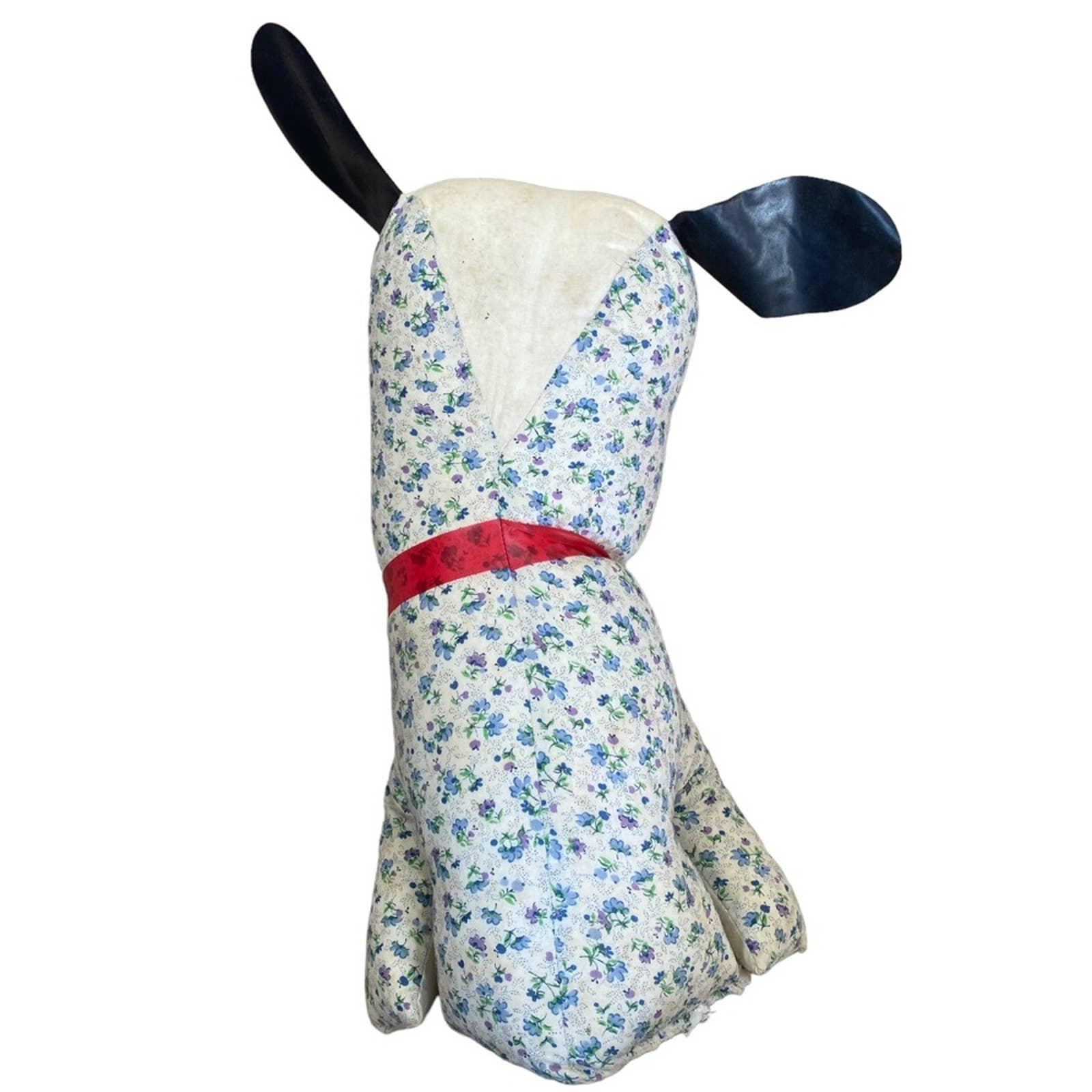 Vintage Stuffed Dog Carnival State Fair Prize Plastic Ears Collar ...