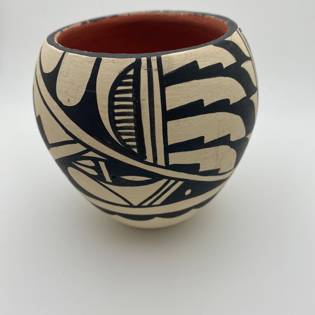 Acoma Signed Native American Pottery Acoma Handmade Hand Painted ...