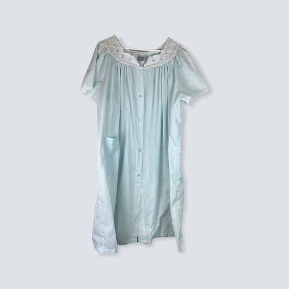 Vintage Carole Button up Nightgown. Powder Blue - Etsy