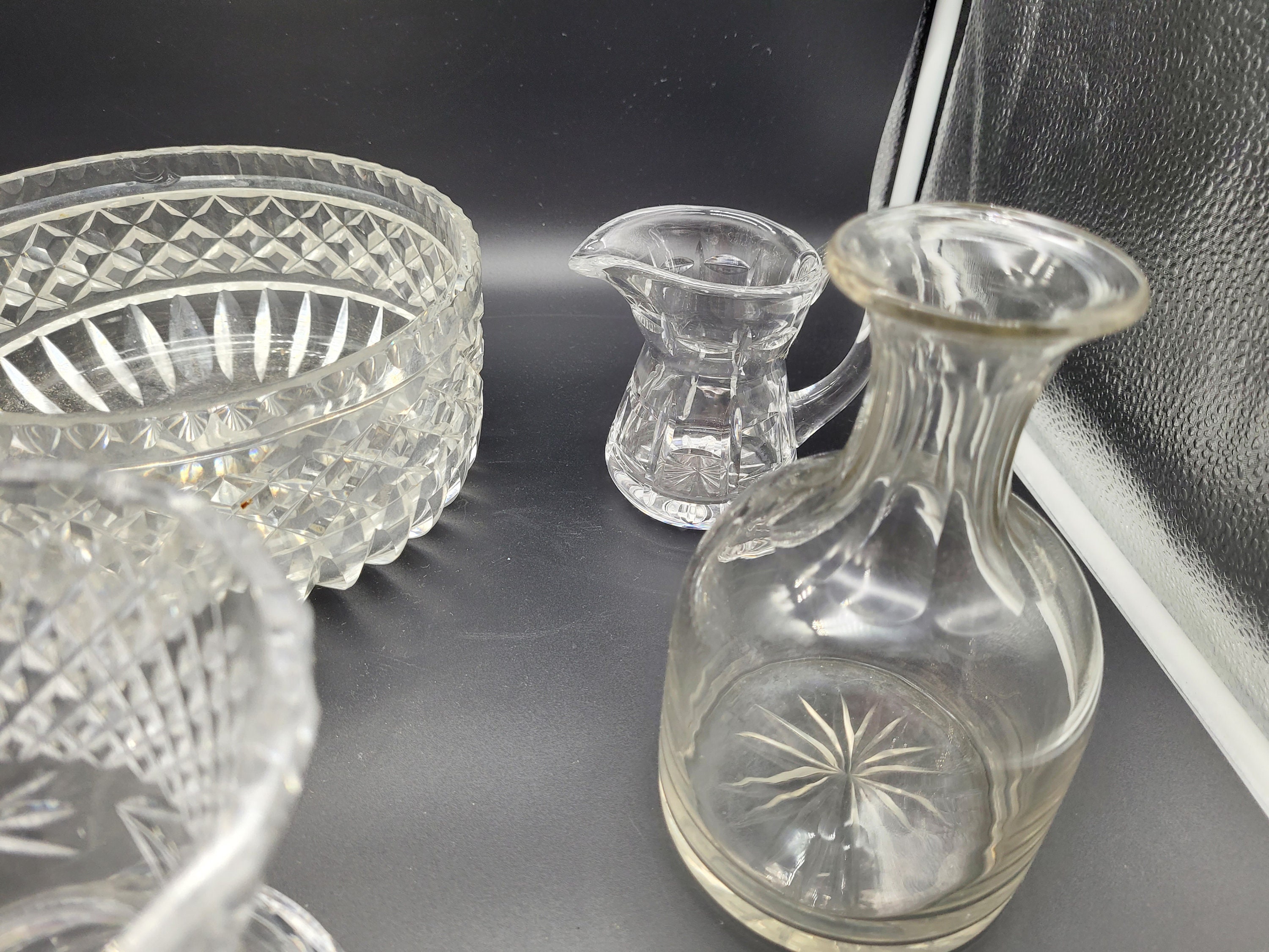 Antique Irish Cut Crystal Collection 5 Peices One Waterford - Etsy