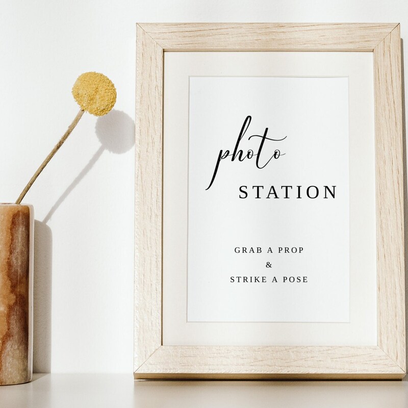 Photo Station Sign - Etsy