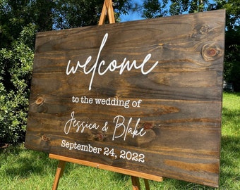 Wedding Welcome Sign Vinyl Decal for Glass Frame, Mirror, or Wood ...