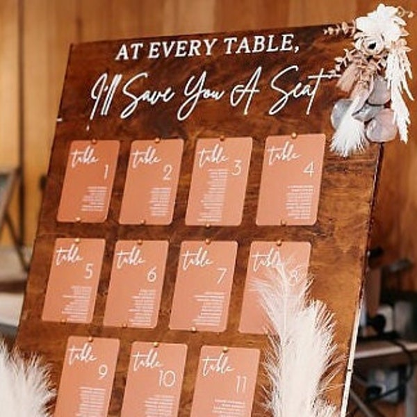 At Every Table Ill Have You a Seat Seating Chart - Etsy