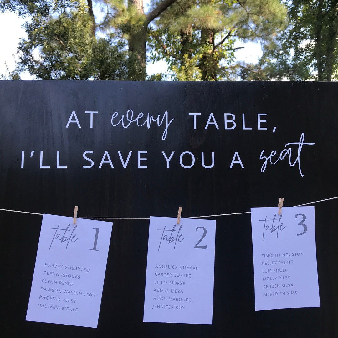 At Every Table, I'll Save You A Seat Vinyl Decal - Etsy