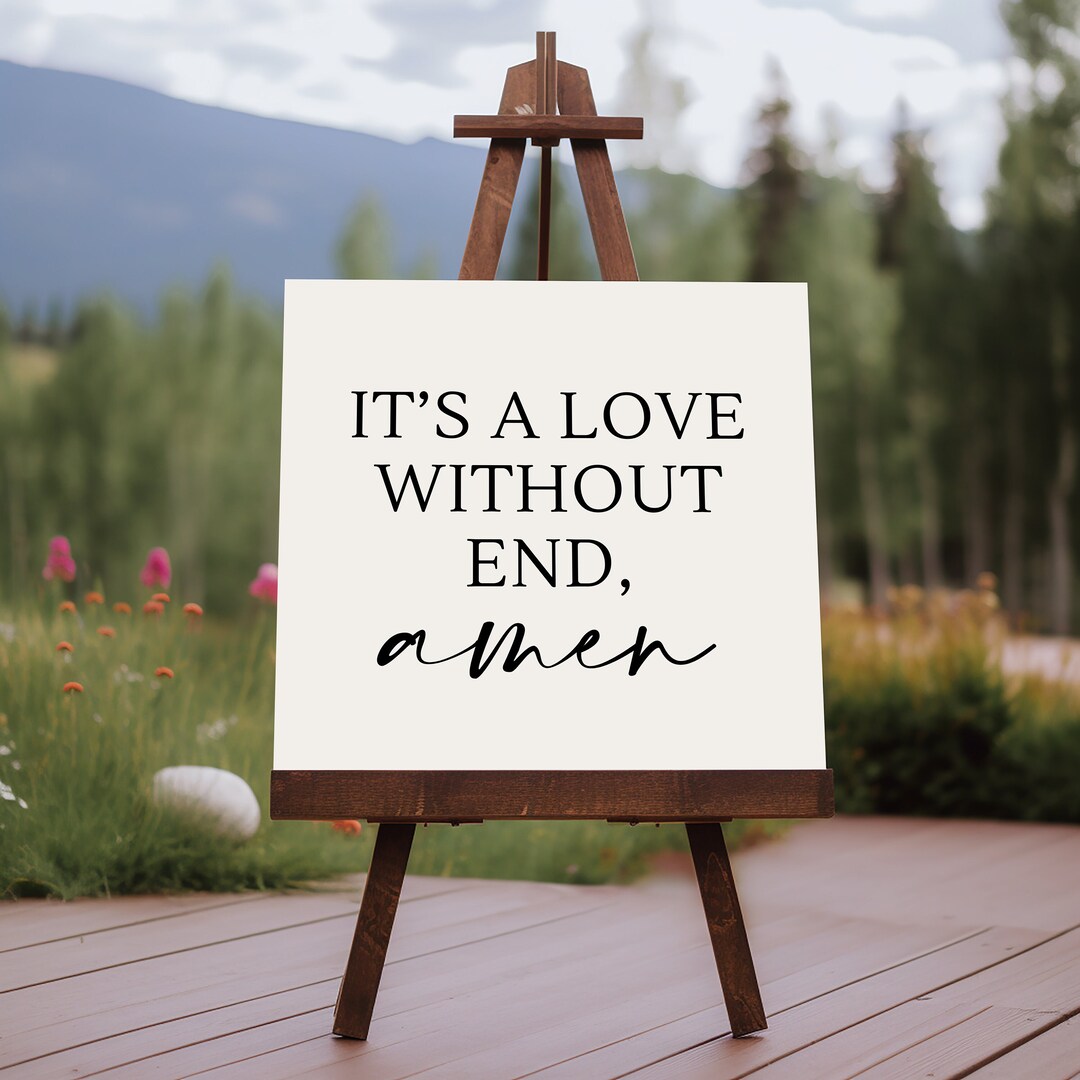 It's A Love Without End Amen Vinyl Decal - Etsy