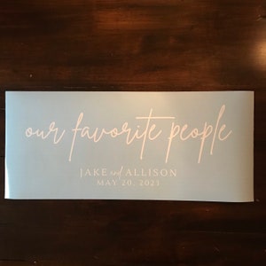 Custom Wedding Sign Vinyl Decal - Etsy