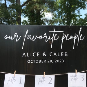 Custom Our Favorite People Vinyl Decal - Etsy