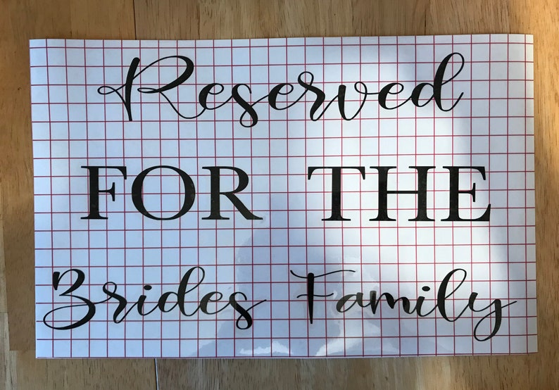Custom Wedding Sign Vinyl Decal - Etsy