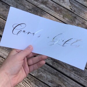 Custom Wedding Sign Vinyl Decal - Etsy