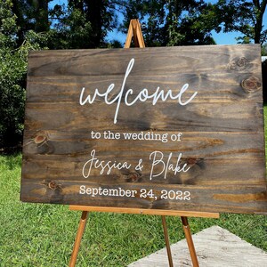 Custom Wedding Welcome Sign Vinyl Decal - Etsy