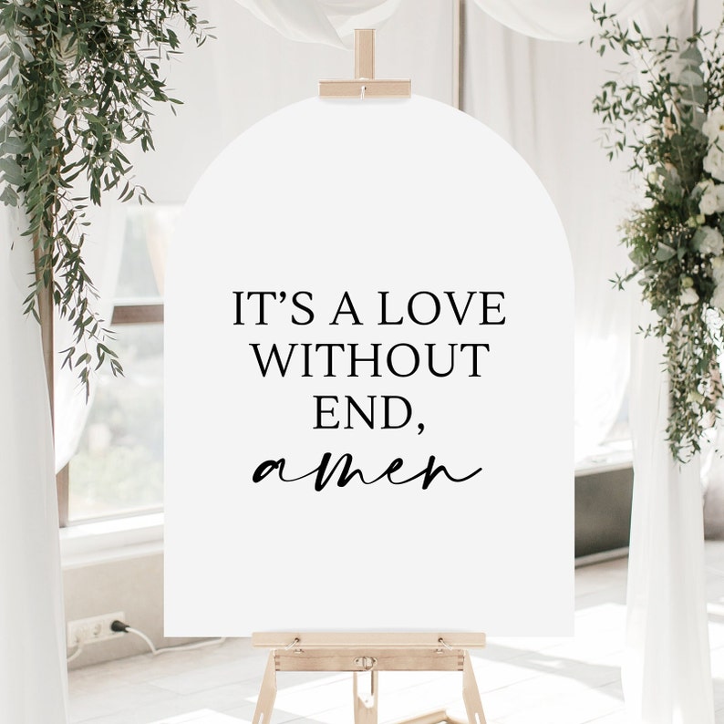 It's A Love Without End Amen Vinyl Decal - Etsy