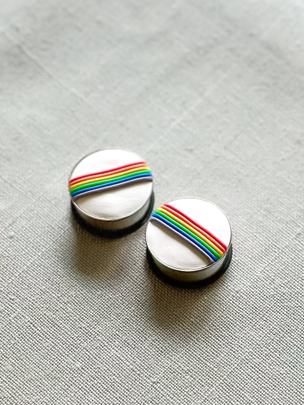 Stainless Steel Plugs, Polymer Clay Gauge, Single Flare Ear Stretching ...
