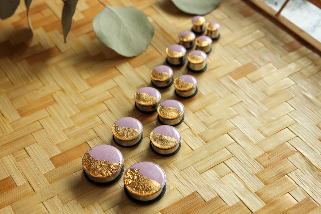 Custom Stainless Steel Plugs, Polymer Clay Gauge, Single Flare Ear ...