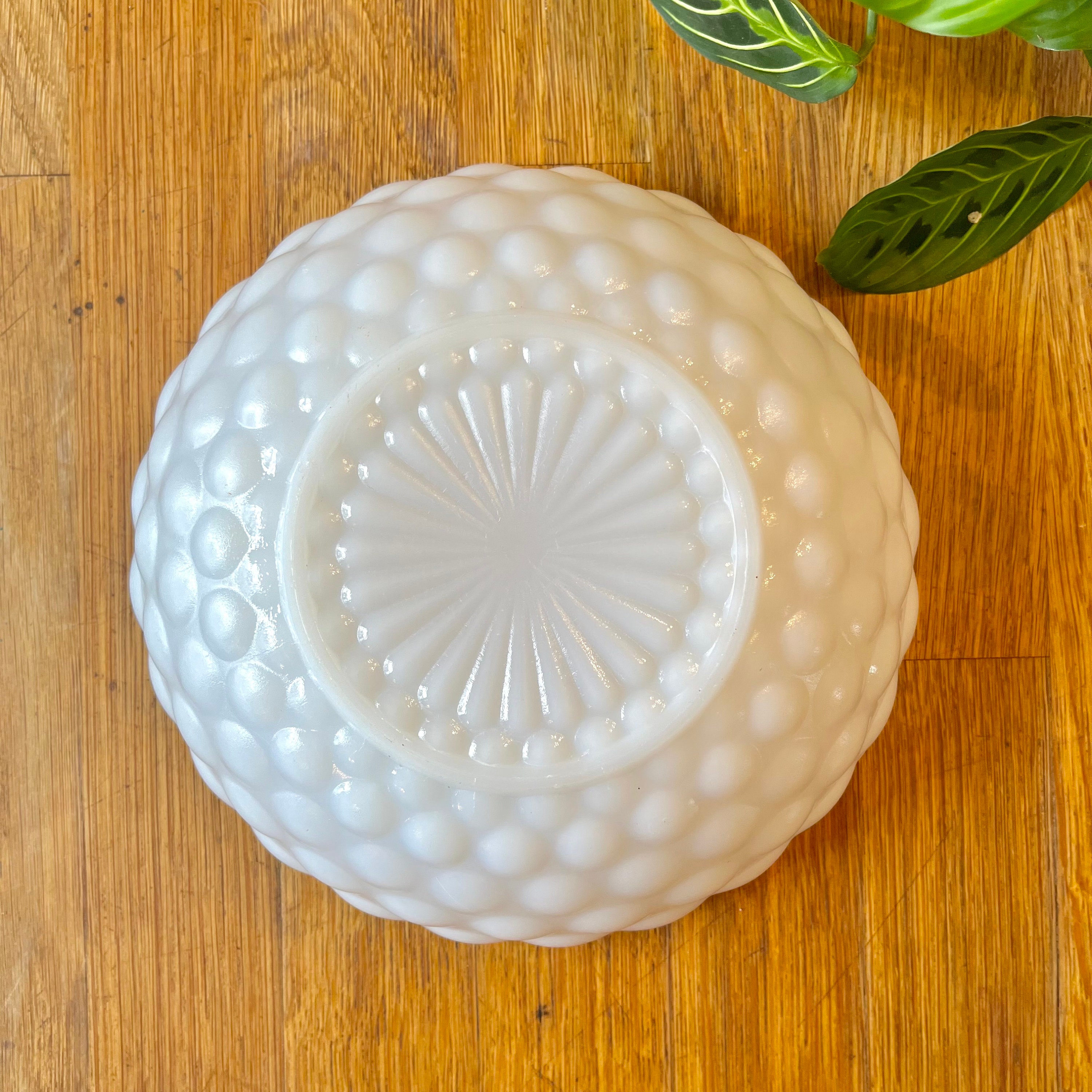 Milk Glass Anchor Hocking Bowl From the 1950s Bubble Pattern - Etsy