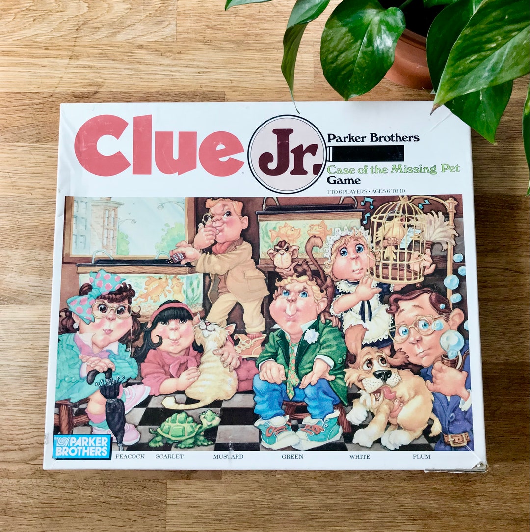 Clue Jr 1989 Case of the Missing Pet Parker Brothers Board - Etsy