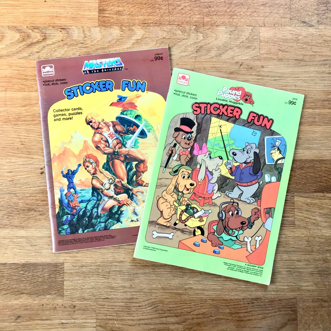 He-man and She-ra and Pound Puppy Sticker Fun Books From 1983 - Etsy