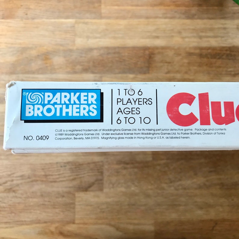 Clue Jr 1989 Case of the Missing Pet Parker Brothers Board - Etsy