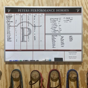 Non-magnetic Custom Printed Dry Erase Boards for Equestrians - Feed ...