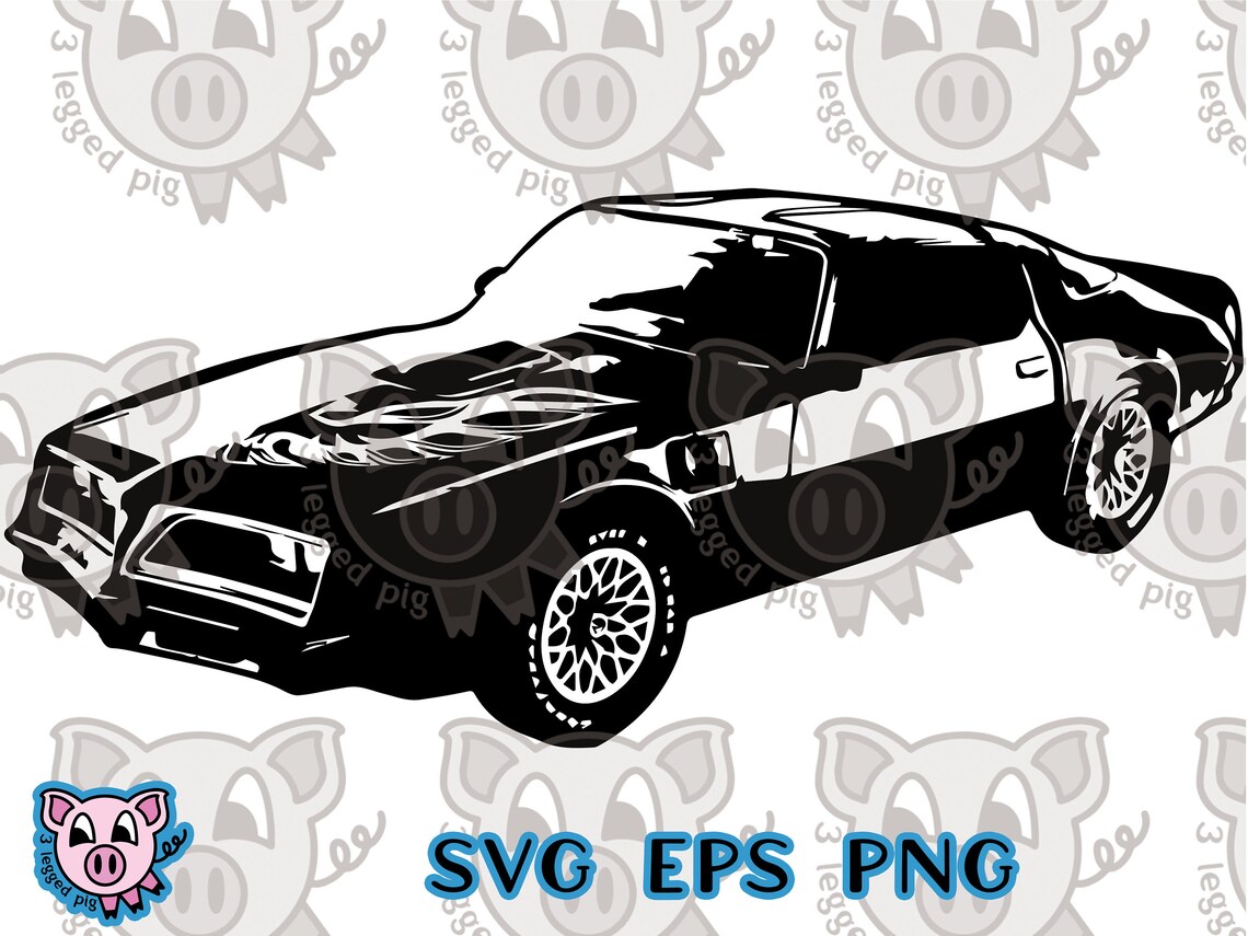 1977 Pontiac Firebird Trans Am SVG Cut File DIY T-shirt | Etsy