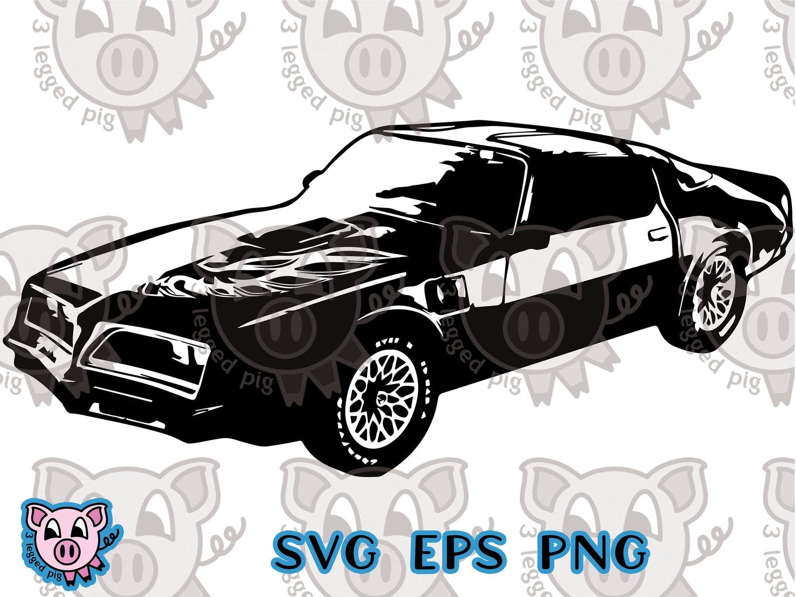 1977 Pontiac Firebird Trans Am SVG Cut File DIY T-shirt | Etsy