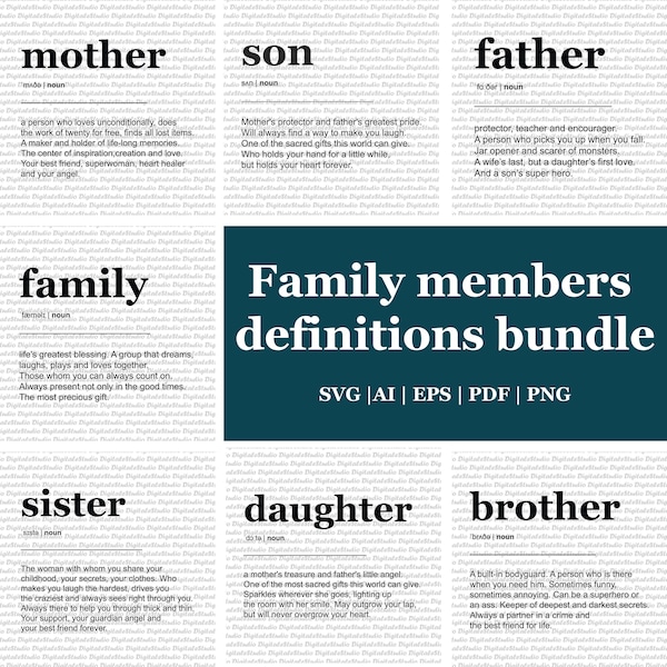 Family Definition - Etsy