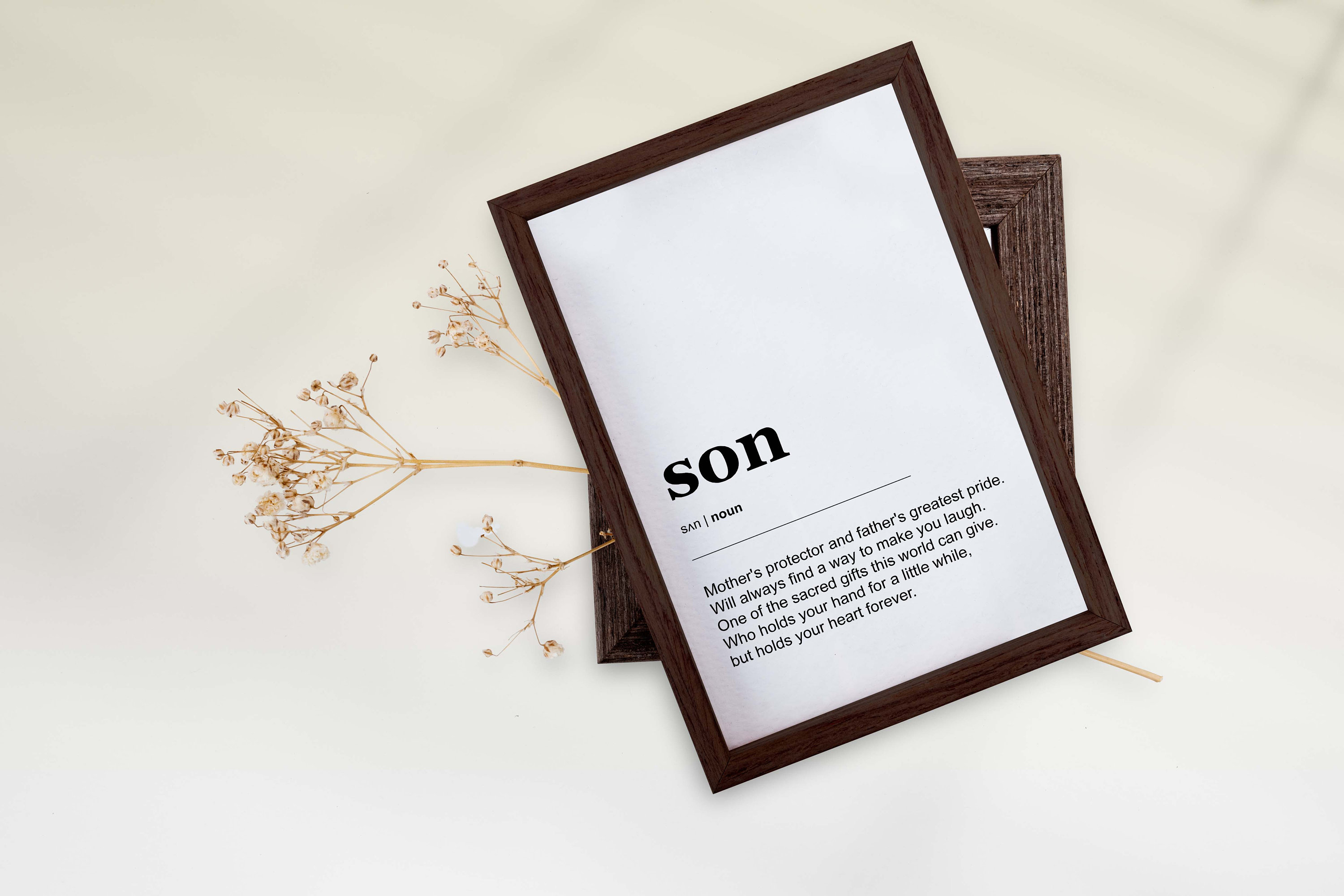 Sohn Definition Poster Digitales Wörterbuch Druck personalisiert ...