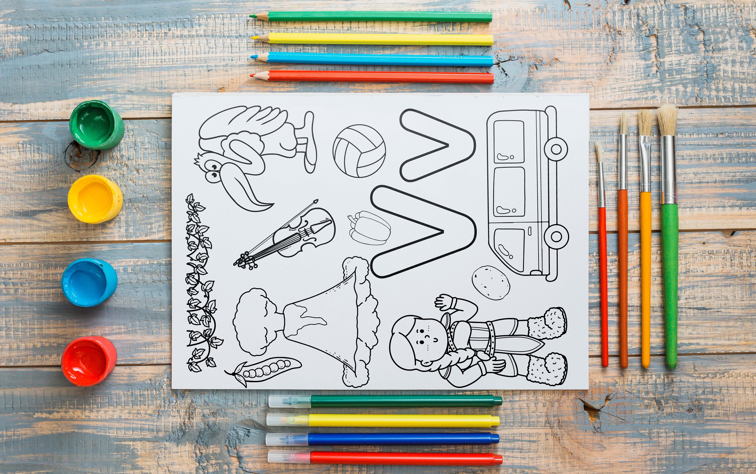 36 Alphabet Numbers Coloring Pages for Kids Digital Download - Etsy