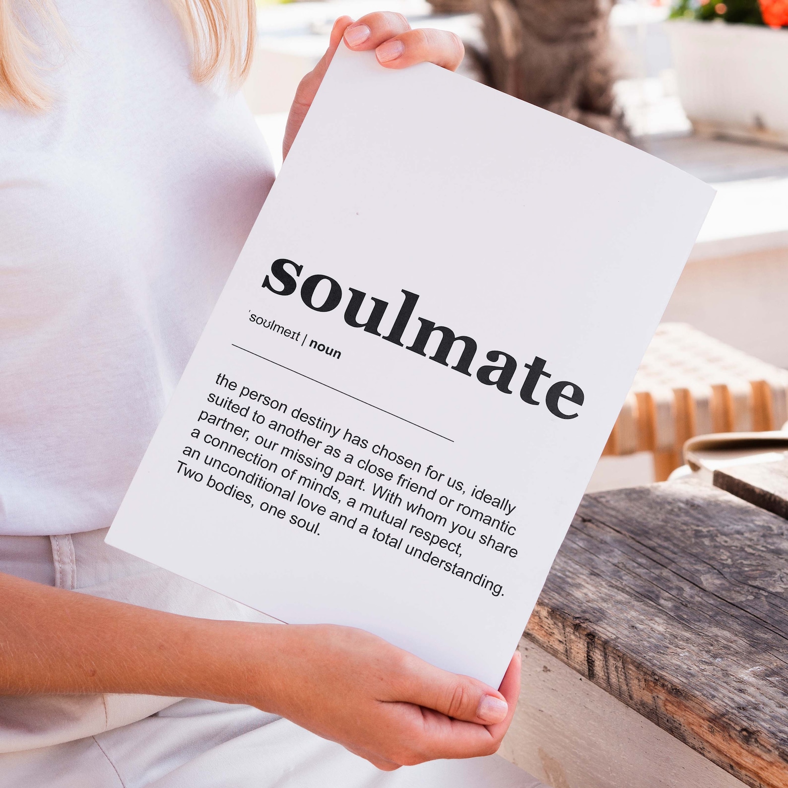 Soulmate Definition Poster Digital Dictionary Print Personalized ...