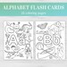 26 Alphabet Coloring Printable Flashcards Pages Bundle for Kids - Etsy