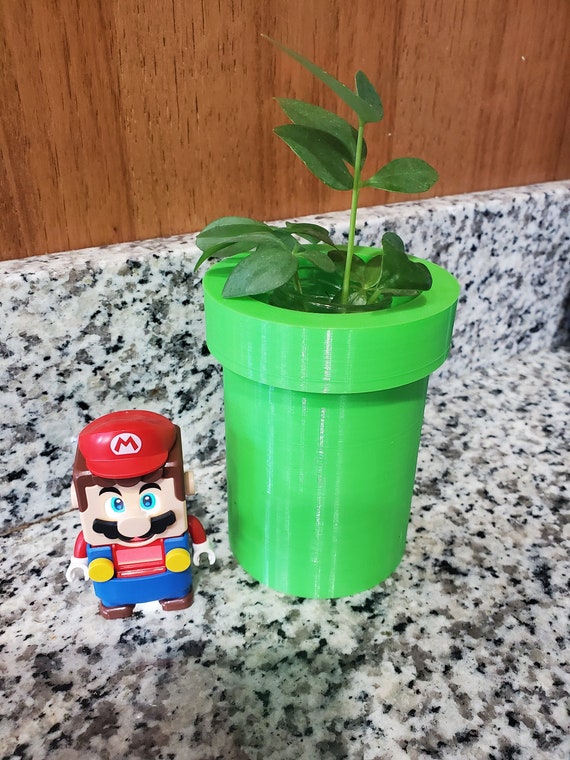Mario Warp Pipe Planter With Removable Water Catch 3d Printed - Etsy