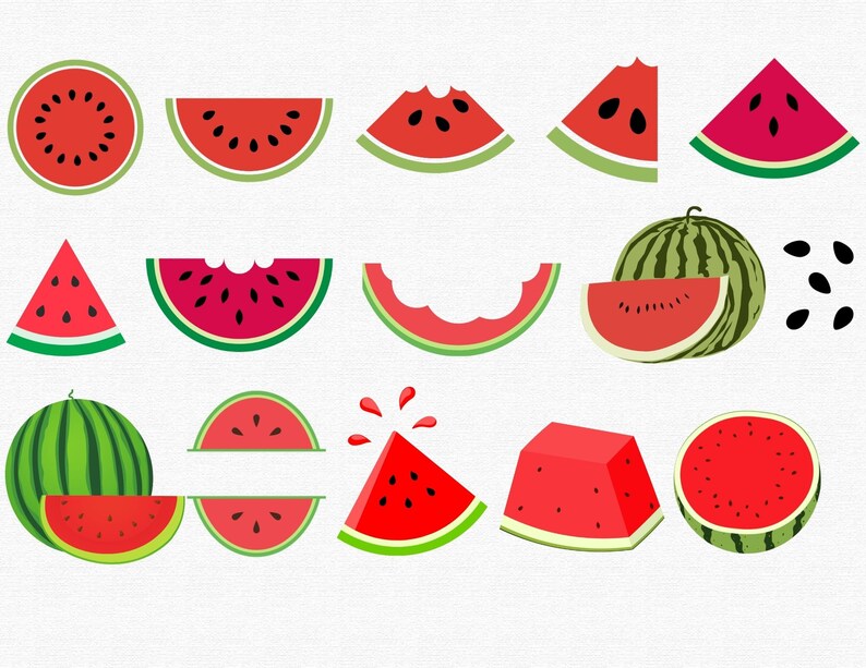 Watermelon Svg Watermelon Png Watermelon Slice SVG Summer - Etsy