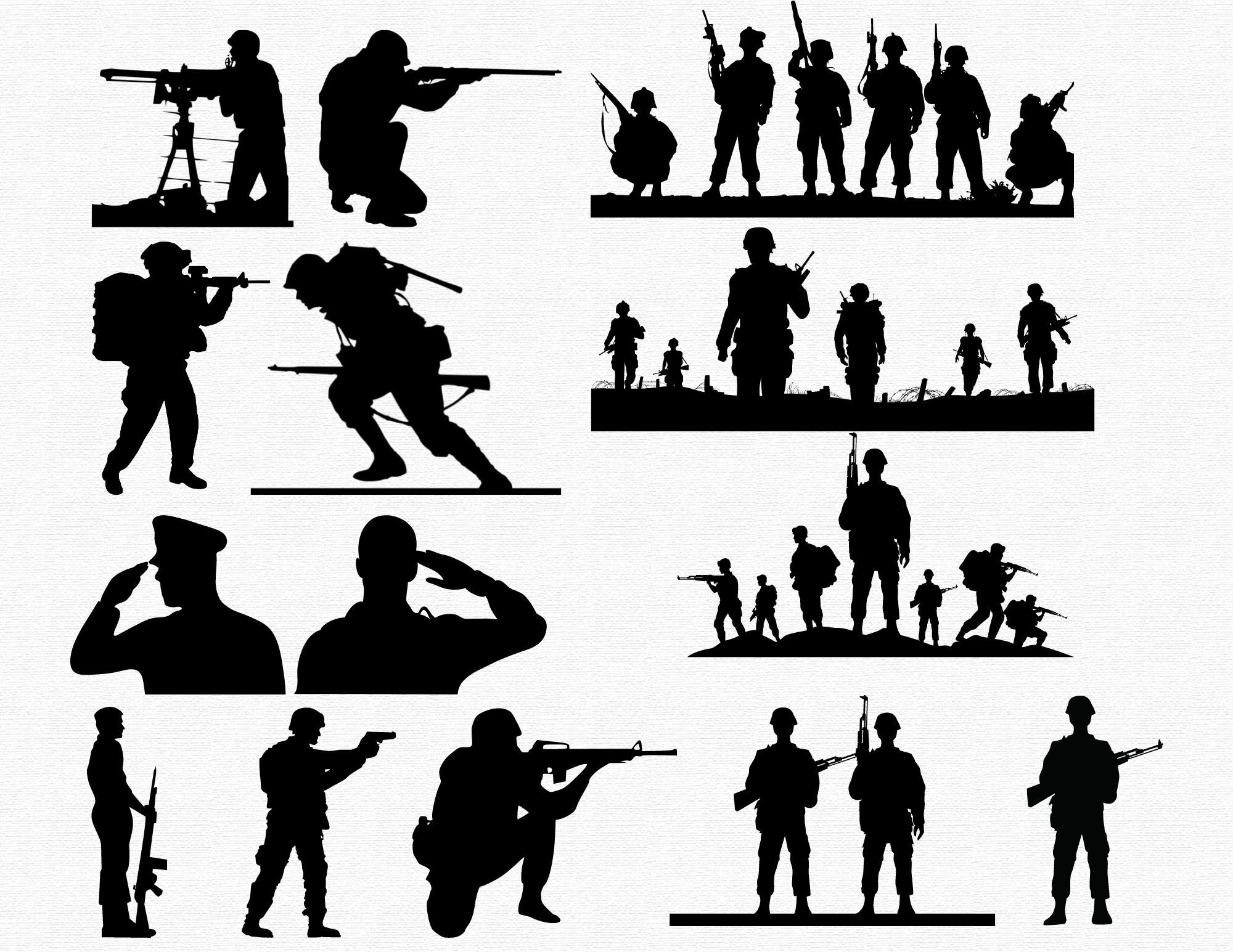 Soldier Svg Soldiers Silhouette Soldier Cut File Soldier - Etsy Australia