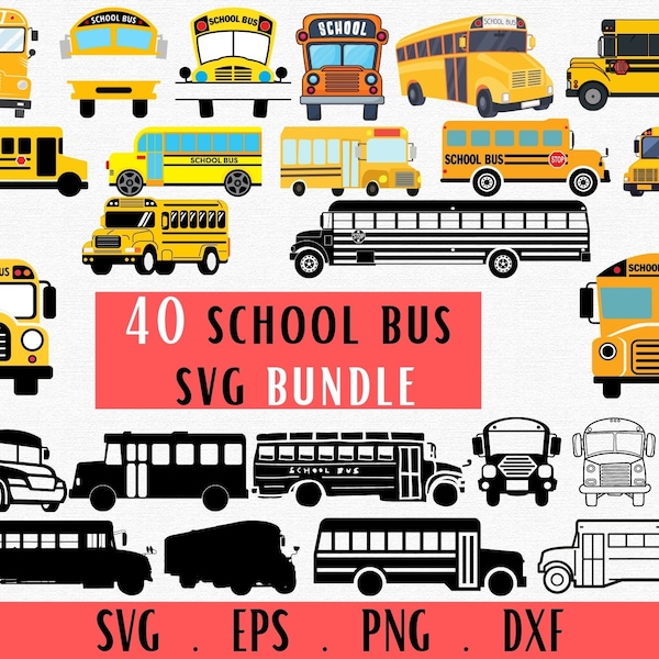 School Bus Svg - Etsy