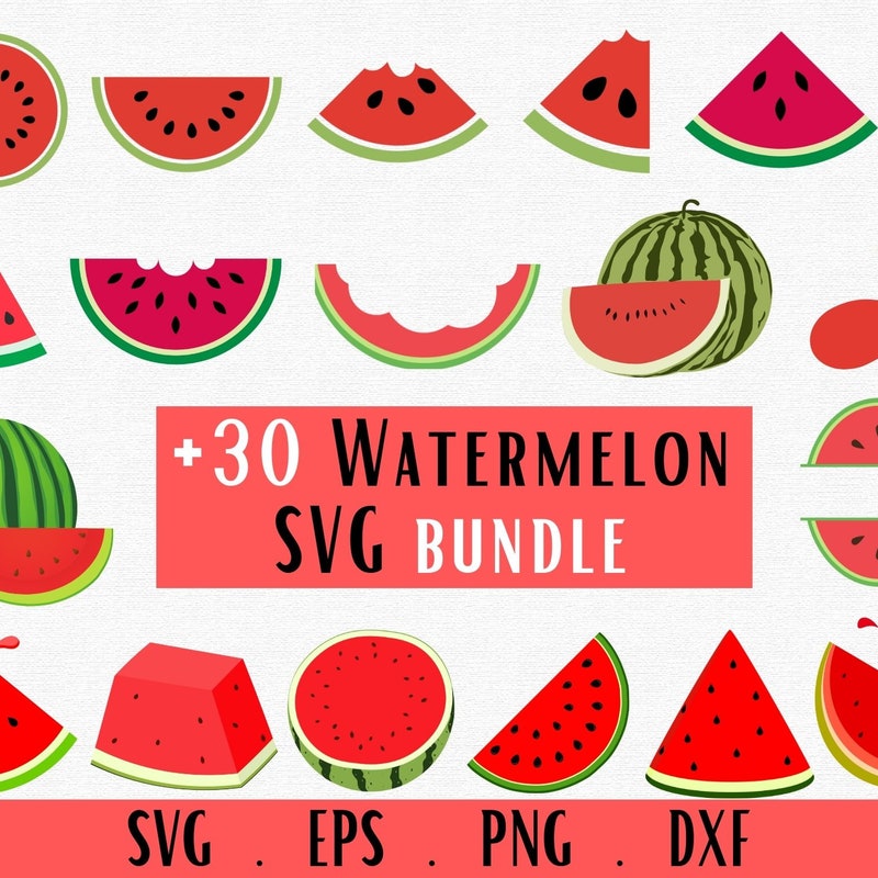 Watermelon Svg - Etsy