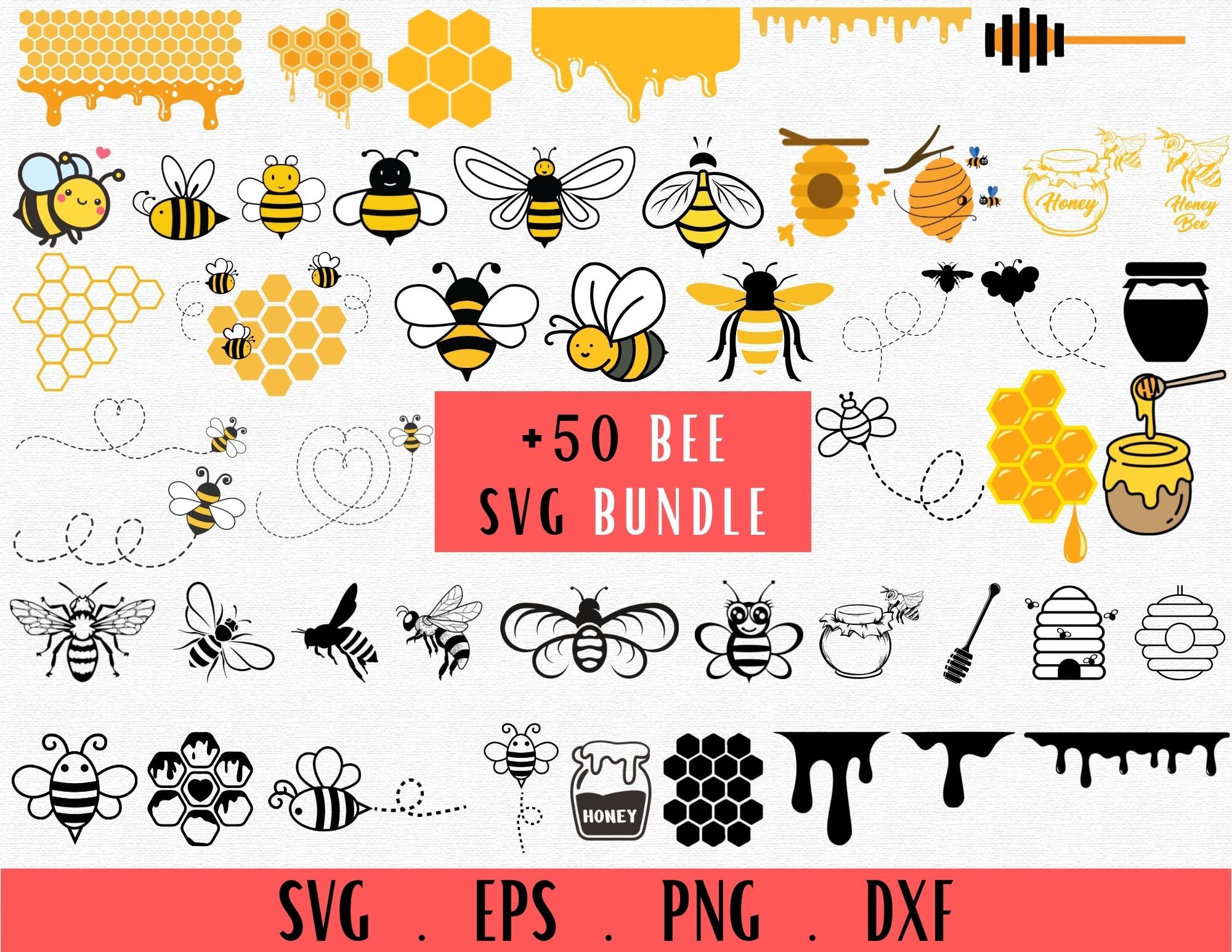 Bee Svg Honey Bee Svg Bumble Bee Svg Bee Png Honeycomb - Etsy Australia
