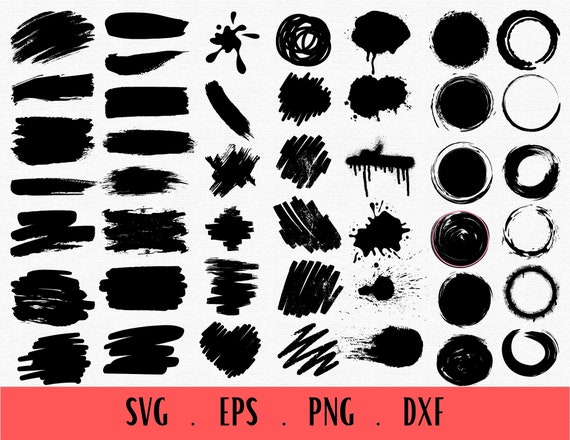 Paint Brush Stroke Svg Paint Brush Svg Key Ring Pattern Svg - Etsy Canada