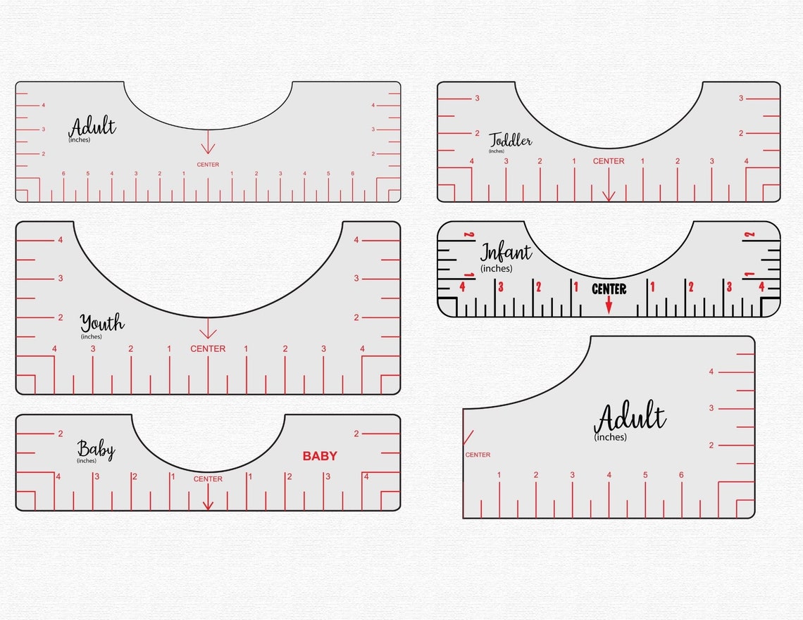 Printable T-shirt Alignment Tool Alignment Tool Svg Tshirt - Etsy