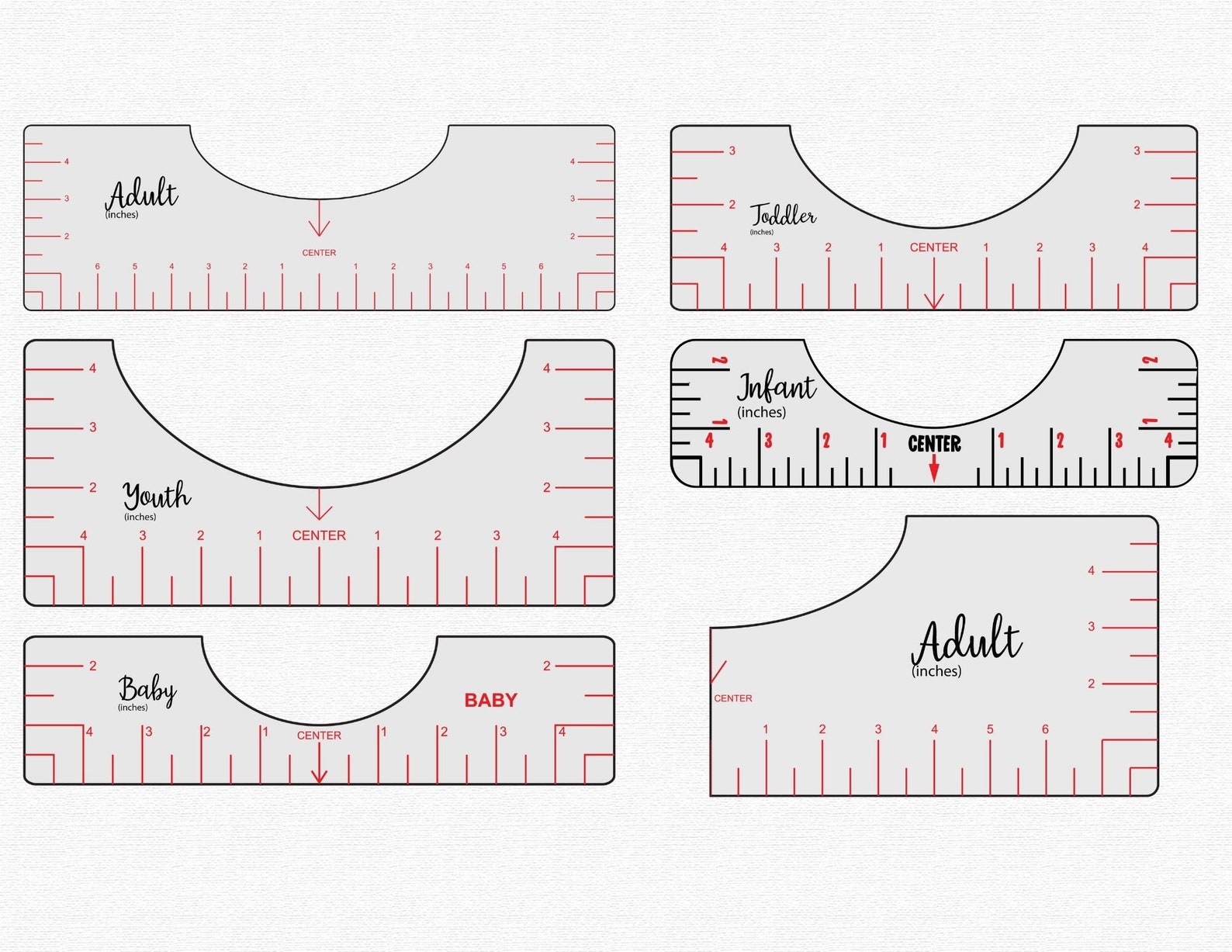 Printable T-shirt Alignment Tool Alignment Tool Svg Tshirt - Etsy