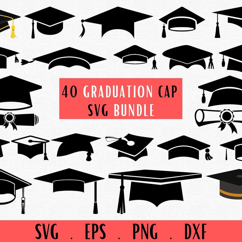 Graduation Cap Svg - Etsy
