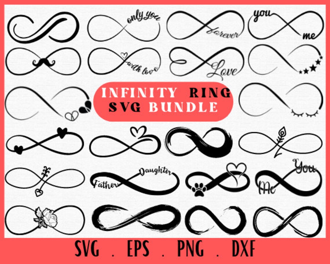 Infinity Svg Infinity Symbol Svg Infinity Heart Svg - Etsy