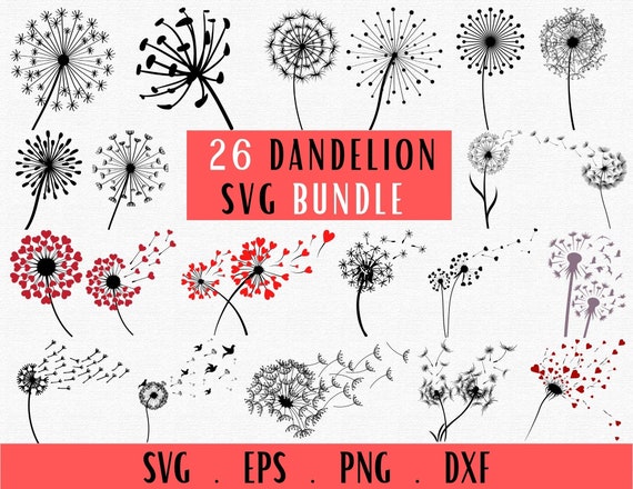 Dandelion Svg Dandelion Svg Bundle Dandelion Png Clipart - Etsy