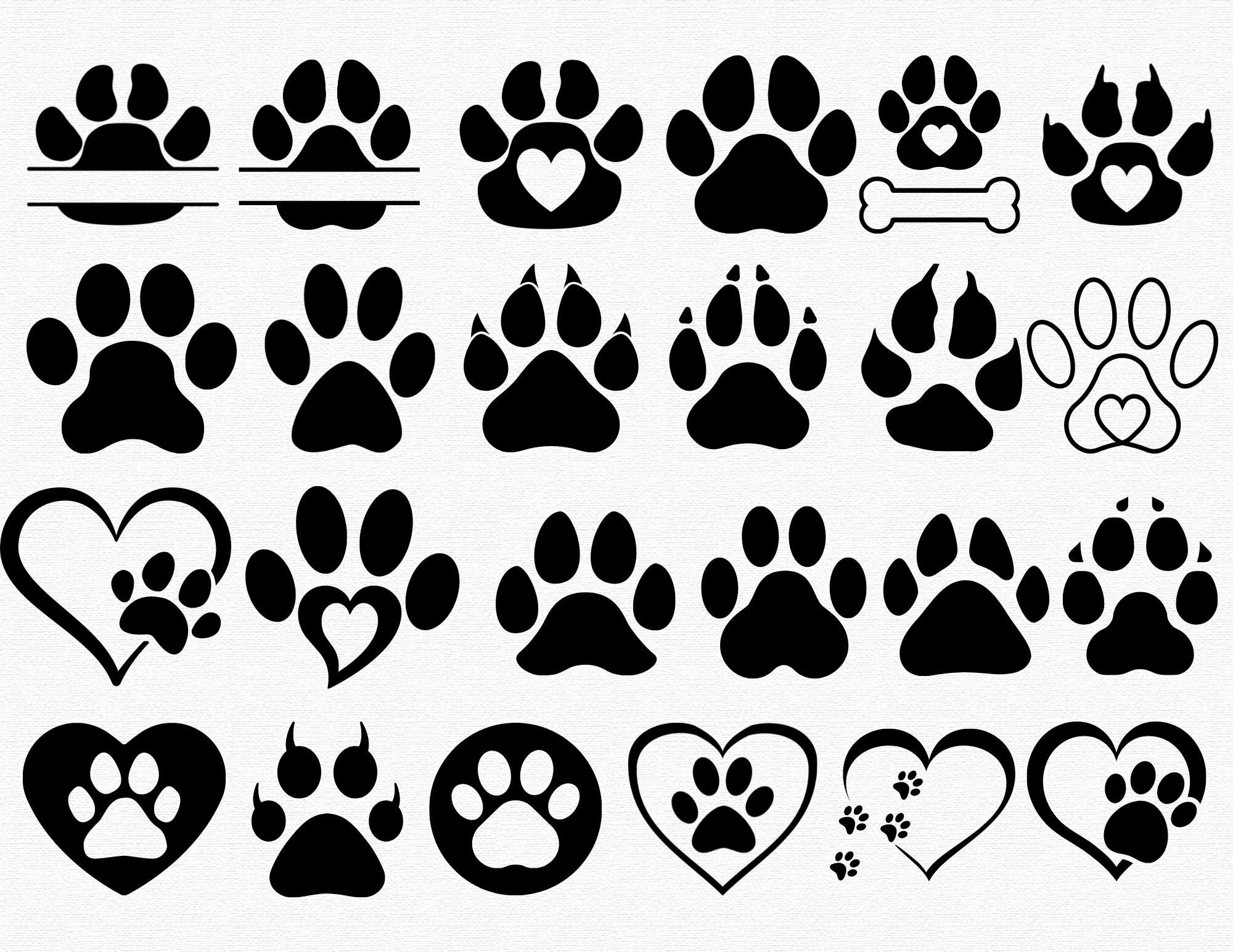 Paw Print Svg Dog Paw Print Svg Dog Paw Svg Paw Svg Dog - Etsy