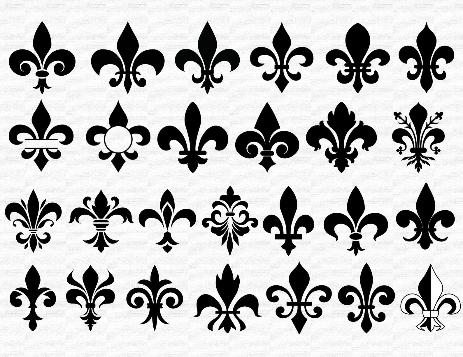 Fleur De Lis Svg Fleur De Lis Bundle Svg Fleur De Lis Vector - Etsy