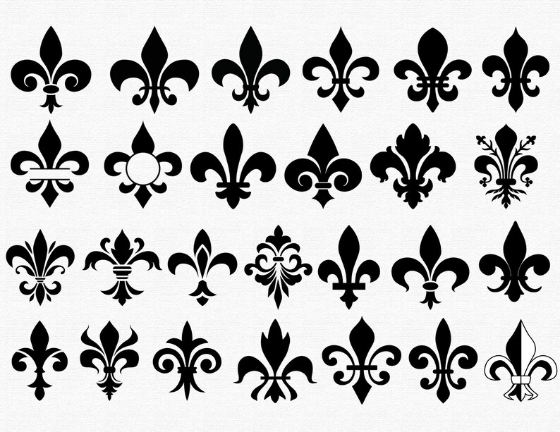 Fleur De Lis Svg Fleur De Lis Bundle Svg Fleur De Lis Vector - Etsy