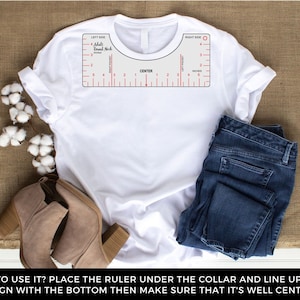 Printable T-shirt Alignment Tool, Alignment Tool Svg, Tshirt Ruler Svg ...